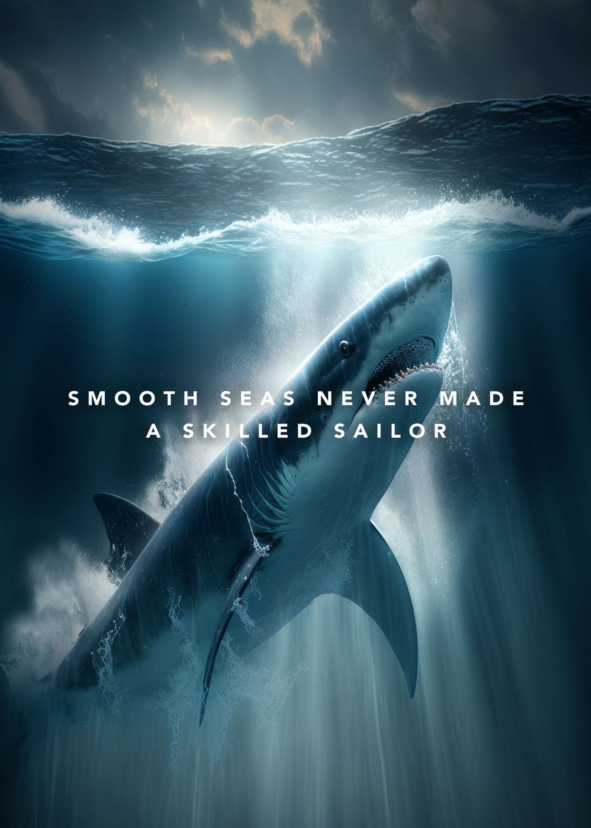 'Smooth Seas' Poster, picture, metal print, paint by Zenz | Displate