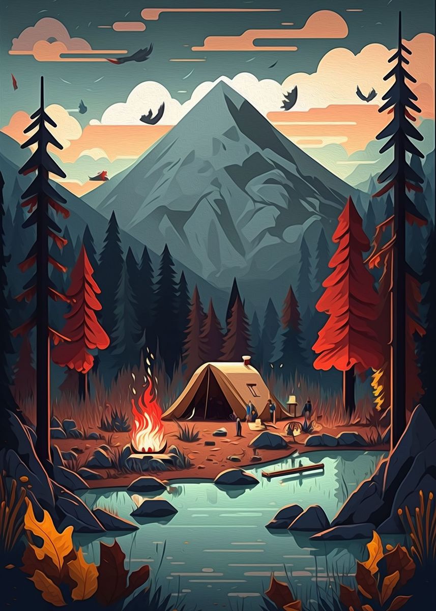 'Nature' Poster, picture, metal print, paint by Sabiqul Fahmi | Displate