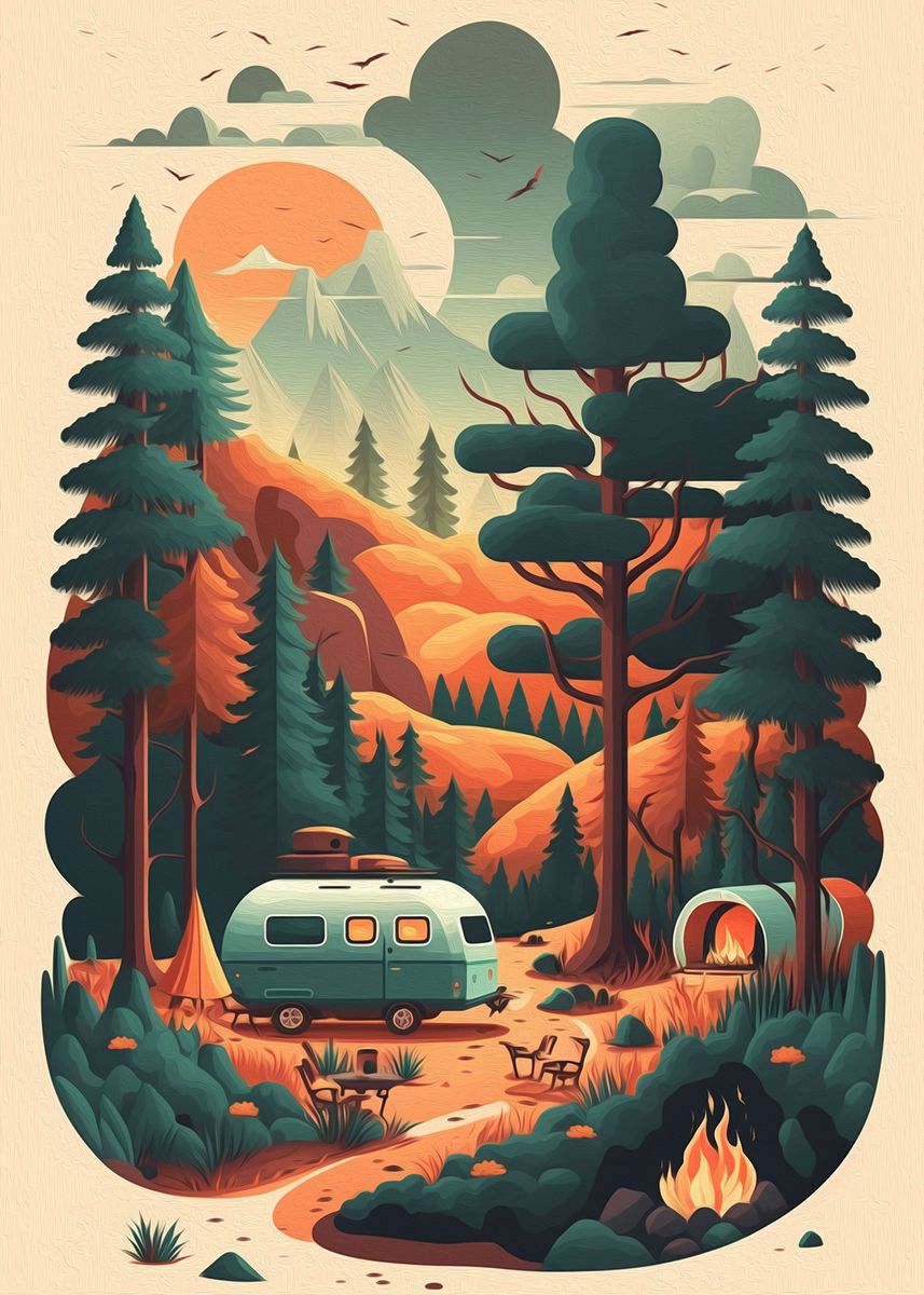 'Nature' Poster, picture, metal print, paint by Sabiqul Fahmi | Displate