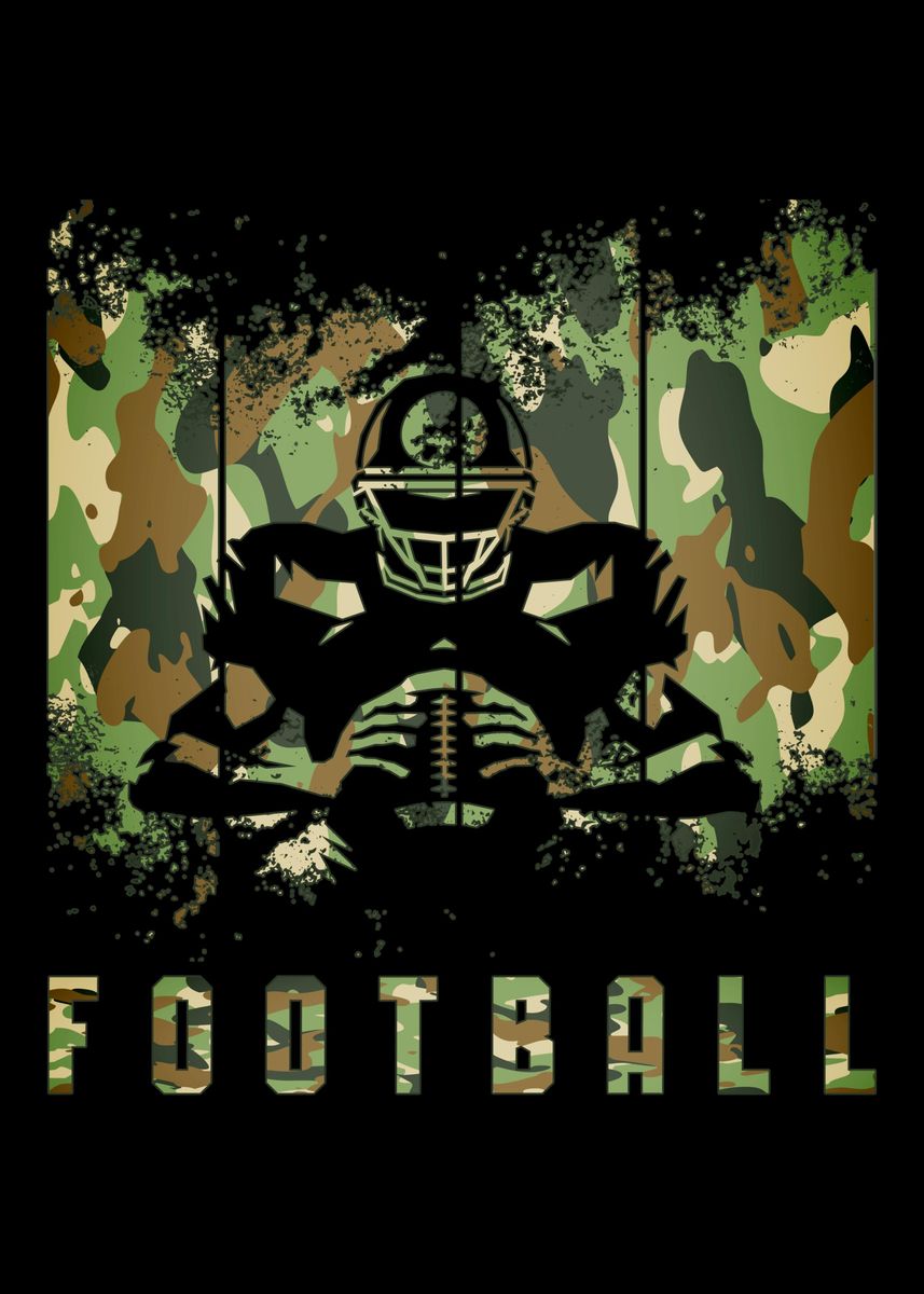 'Football Player Coach' Poster, picture, metal print, paint by ...