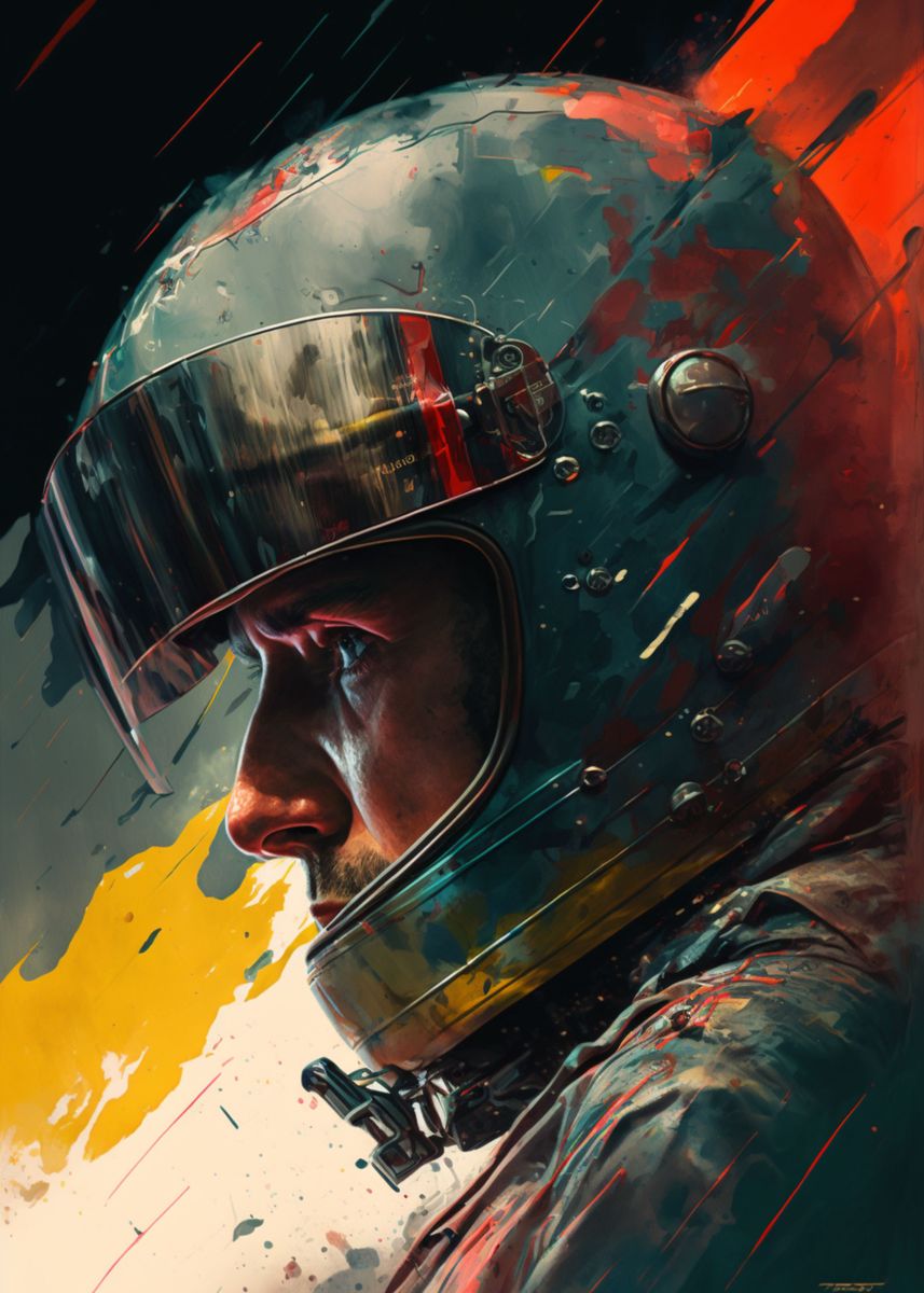 'F1 Driver' Poster, picture, metal print, paint by thetshirtshop2020 ...