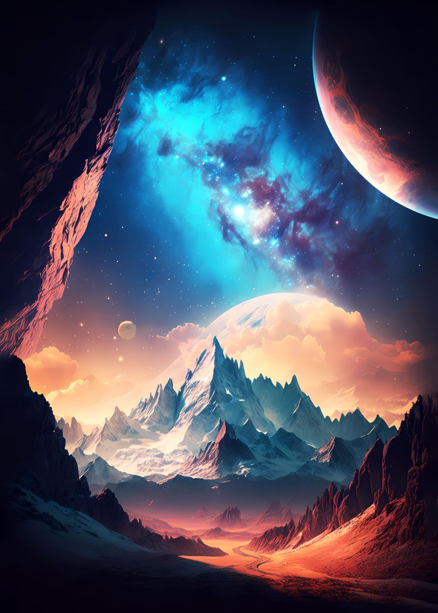 'Road To Universe Landscape' Poster by Luong Phat | Displate