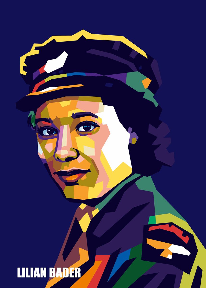 'Lilian Bader' Poster, picture, metal print, paint by Erick Sato | Displate