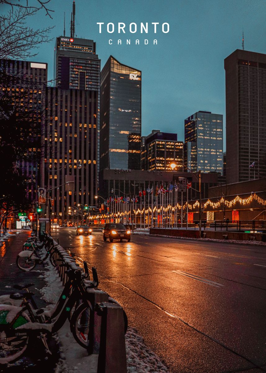 'Toronto ' Poster, picture, metal print, paint by Travel Addict | Displate