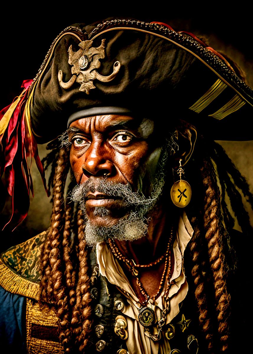 'Pirate Captain' Poster, picture, metal print, paint by vincen pham ...