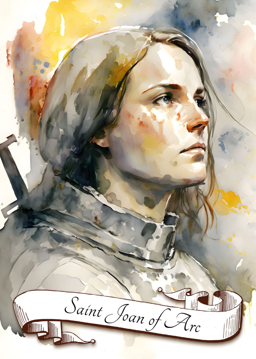 'Saint Joan of Arc' Poster, picture, metal print, paint by Jamestar ...