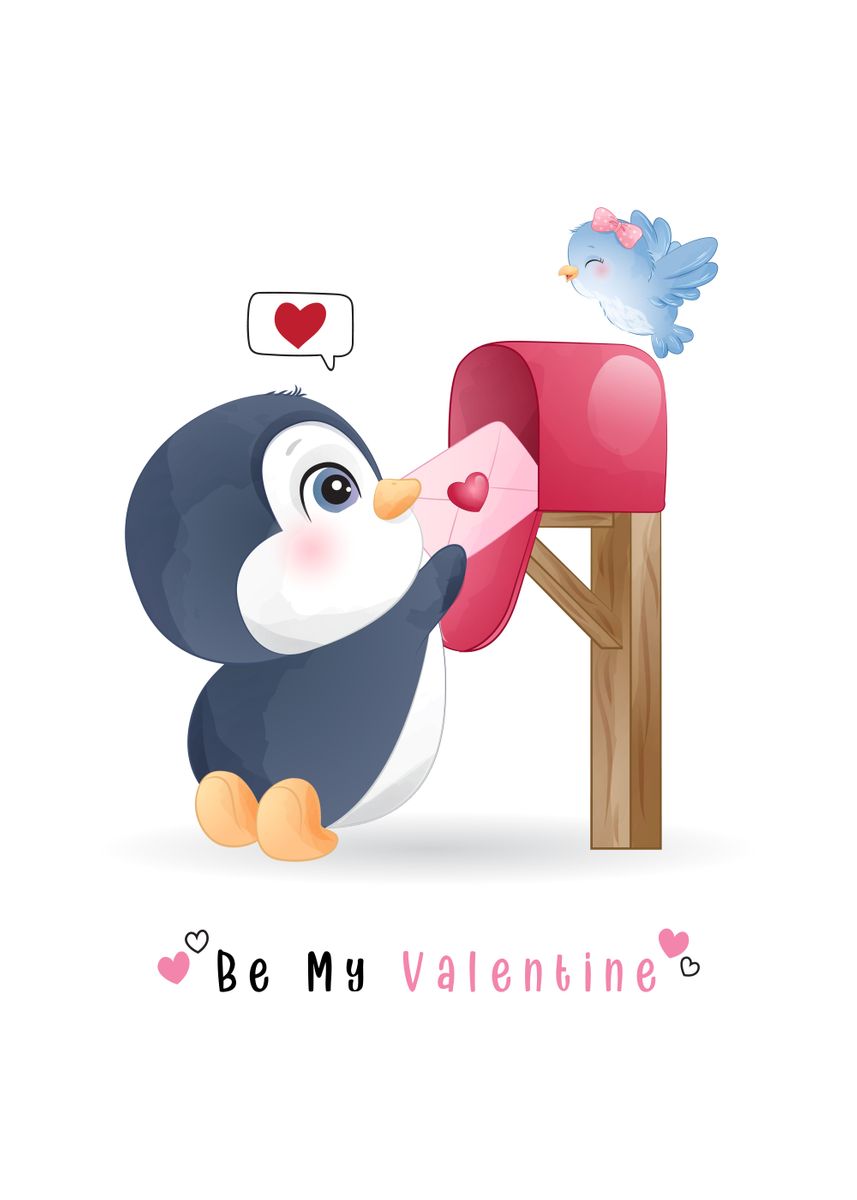 'Be my valentine' Poster, picture, metal print, paint by Faissal Thomas ...