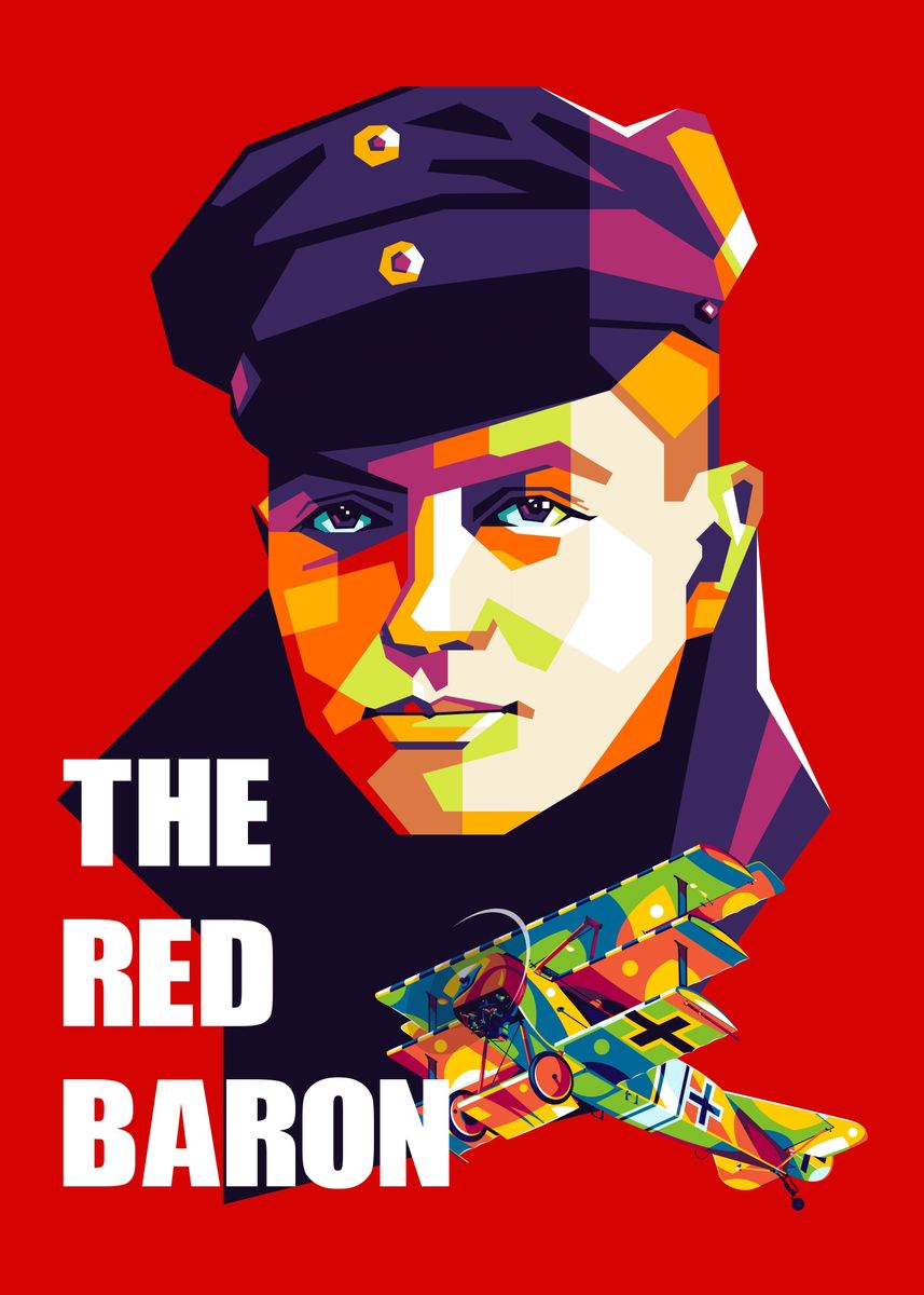 'The Red Baron' Poster, picture, metal print, paint by Lintang ...