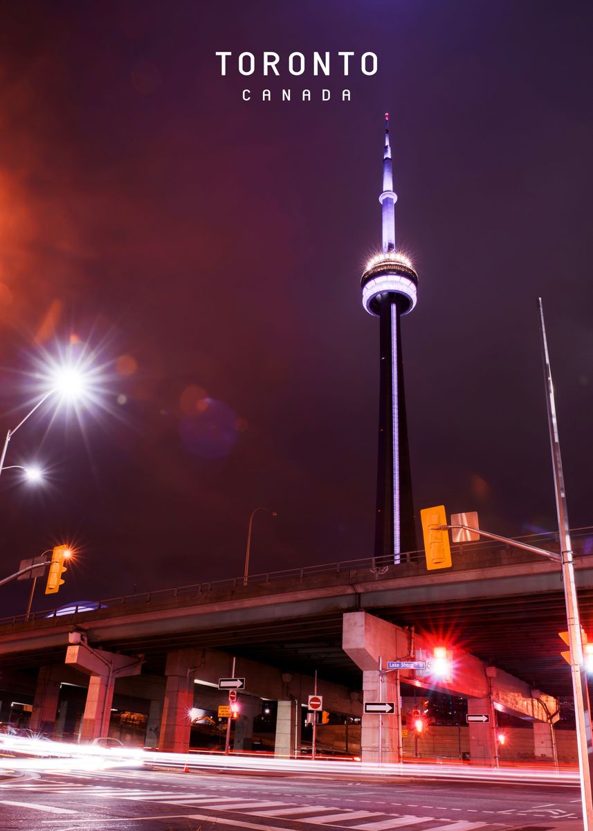 'Toronto ' Poster, picture, metal print, paint by Travel Addict | Displate