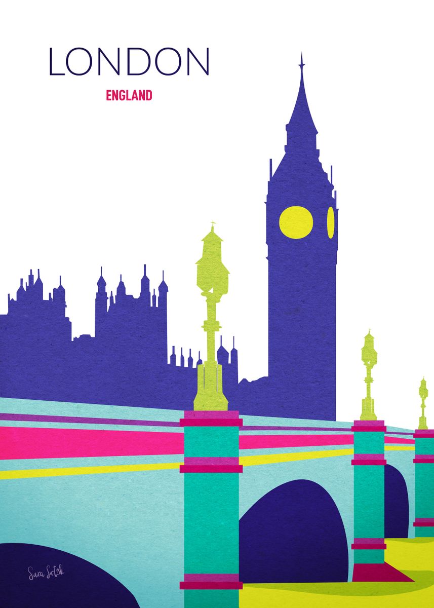 'London England' Poster by Diademadisara | Displate