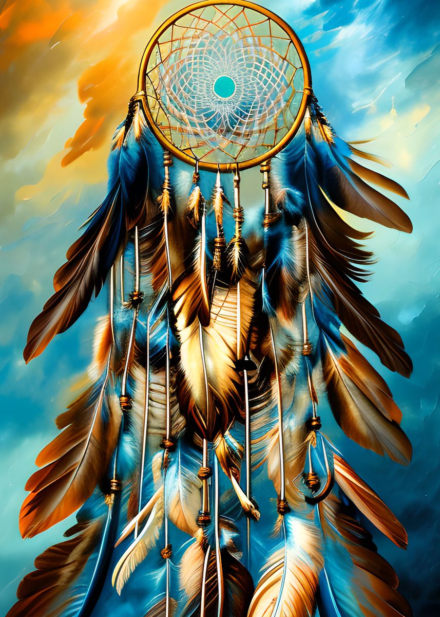 'Colorful Dream Catcher ' Poster, picture, metal print, paint by Max ...