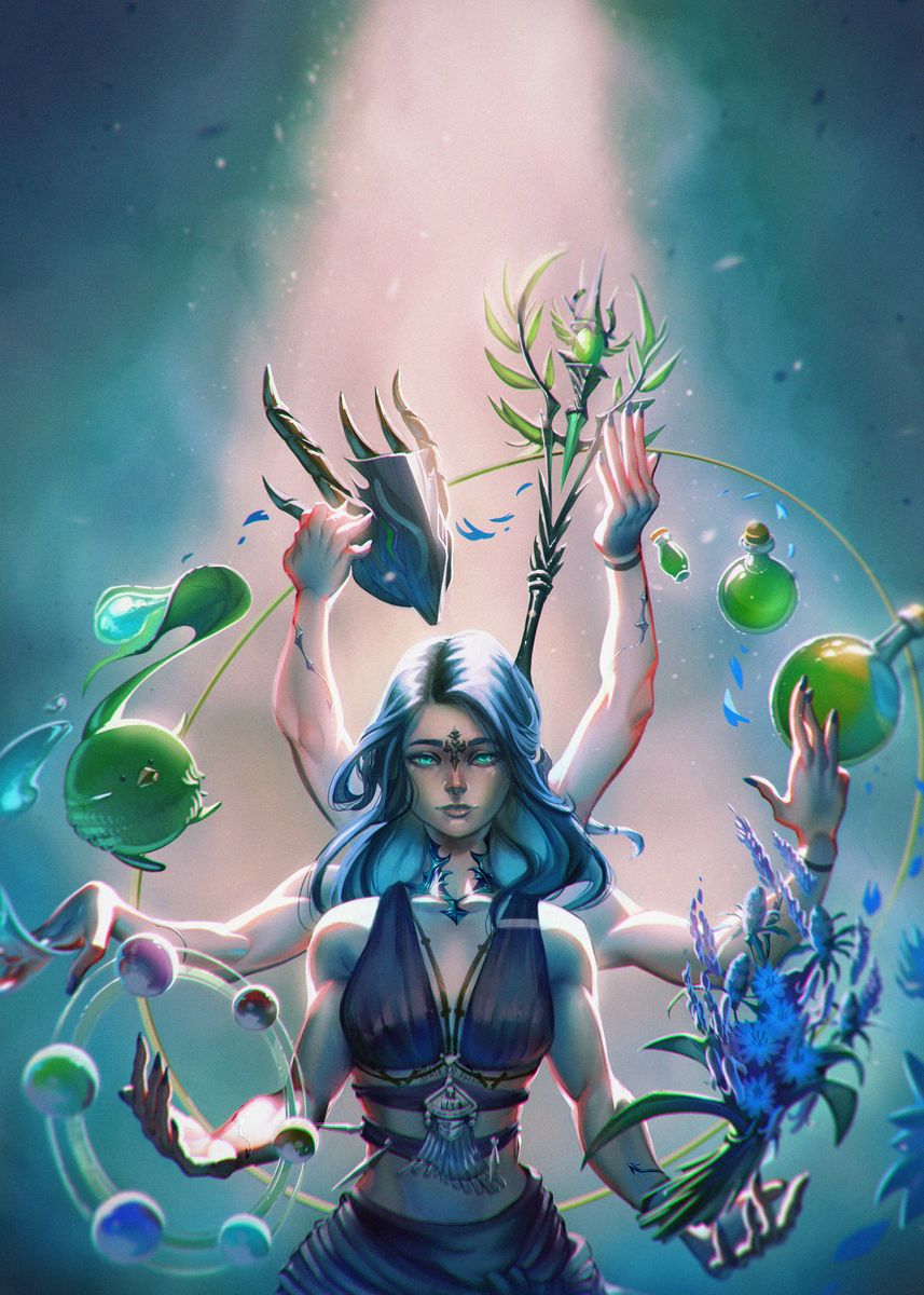 'Archmage' Poster, picture, metal print, paint by Ponakita | Displate