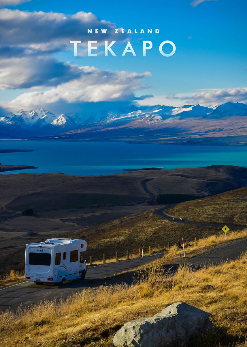 'Lake Tekapo' Poster, picture, metal print, paint by Merah Djoeang ...