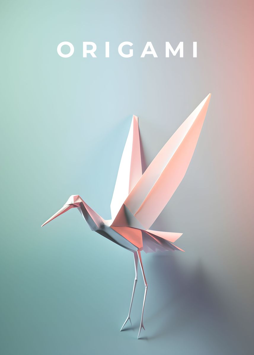 'The Art Of Origami' Poster, picture, metal print, paint by mcmtdesigns ...