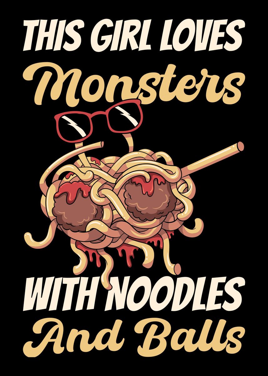 'Flying Spaghetti Monster' Poster, picture, metal print, paint by ...