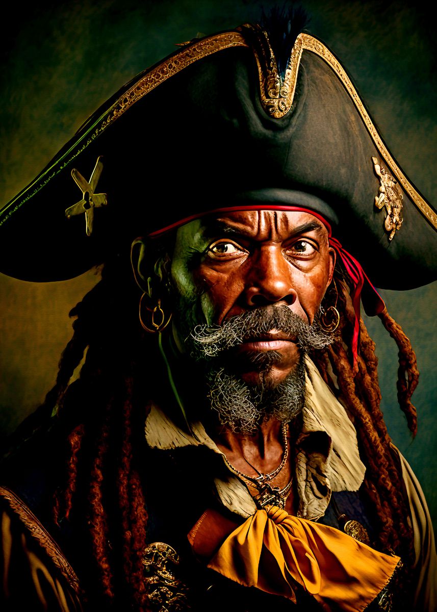 'Pirate Captain' Poster, picture, metal print, paint by vincen pham ...