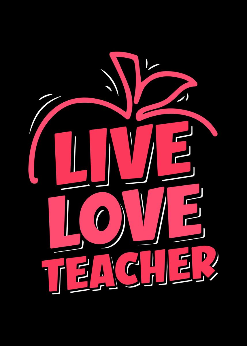 'Valentins Day Teacher' Poster by Sebastian Wünsche | Displate