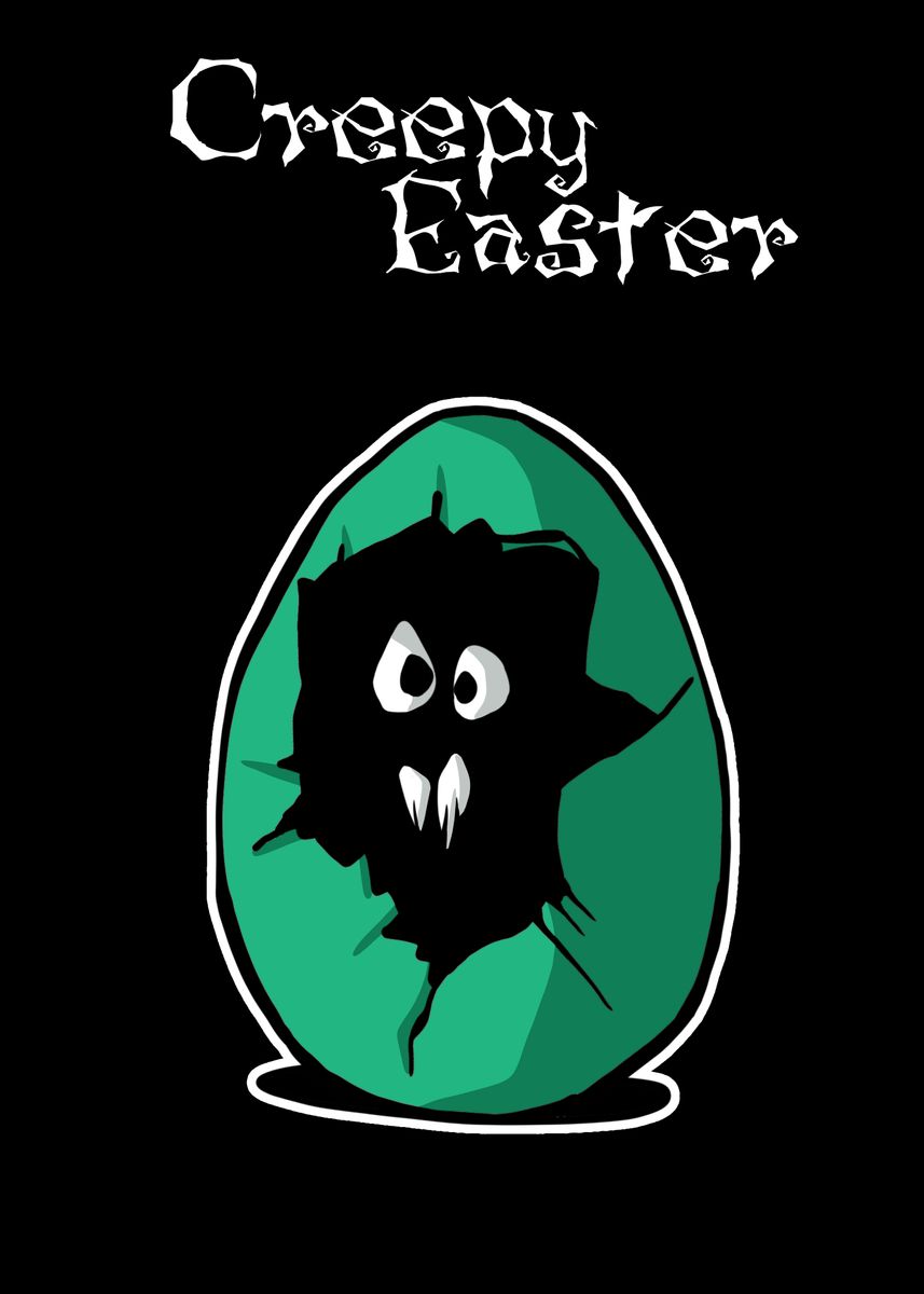 'Easter egg monster' Poster, picture, metal print, paint by LouteCrea ...