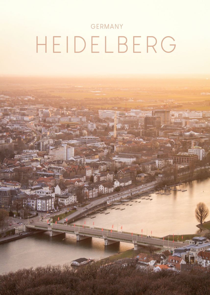'Heidelberg Germany' Poster, picture, metal print, paint by Hendrik ...