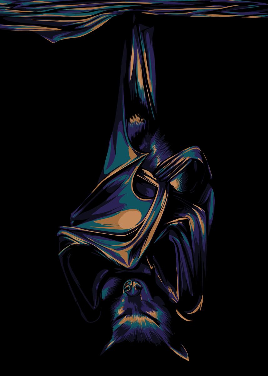 'bat pop art' Poster, picture, metal print, paint by crypto artdesign ...