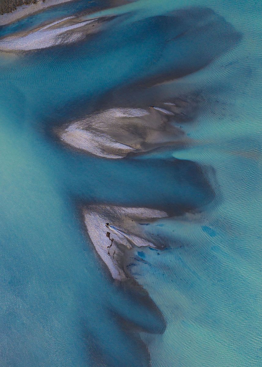 'minimalistic sandbank' Poster, picture, metal print, paint by Travel ...