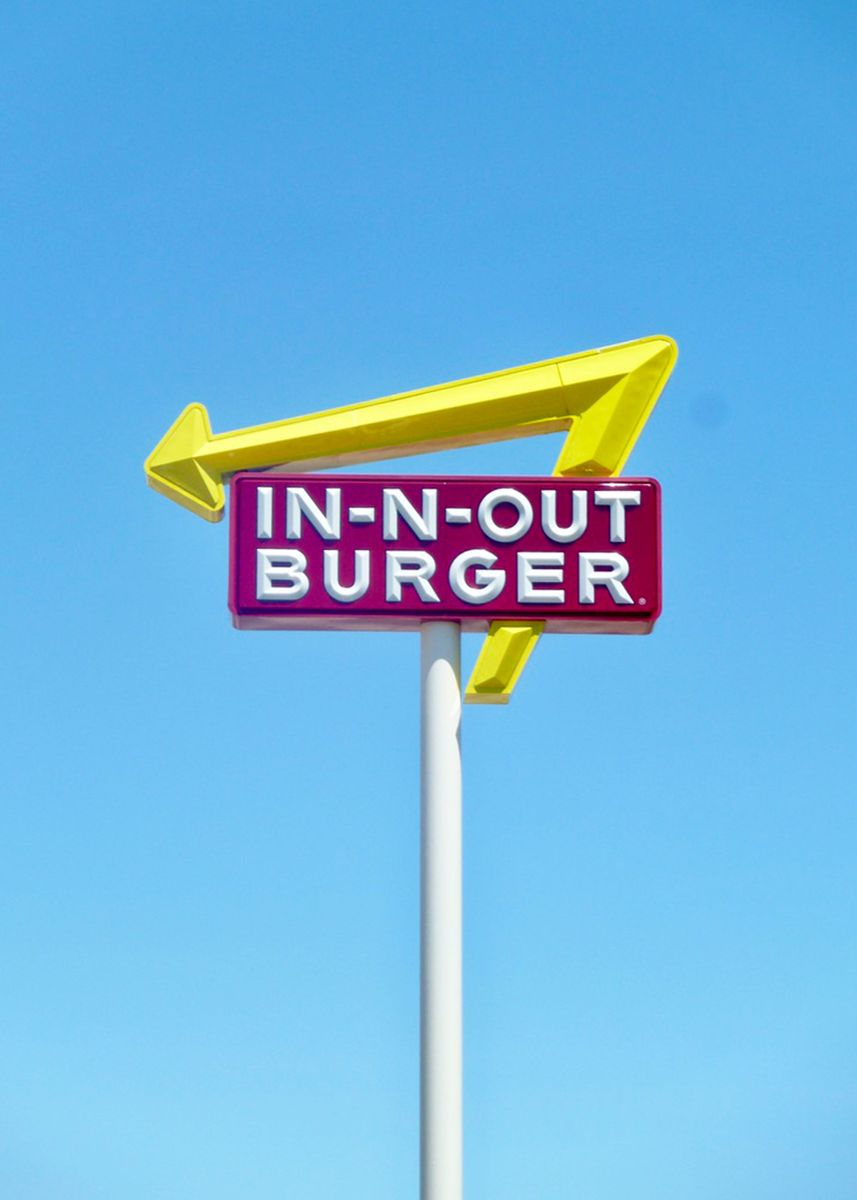 'In N Out USA' Poster, picture, metal print, paint by Leila Studio ...