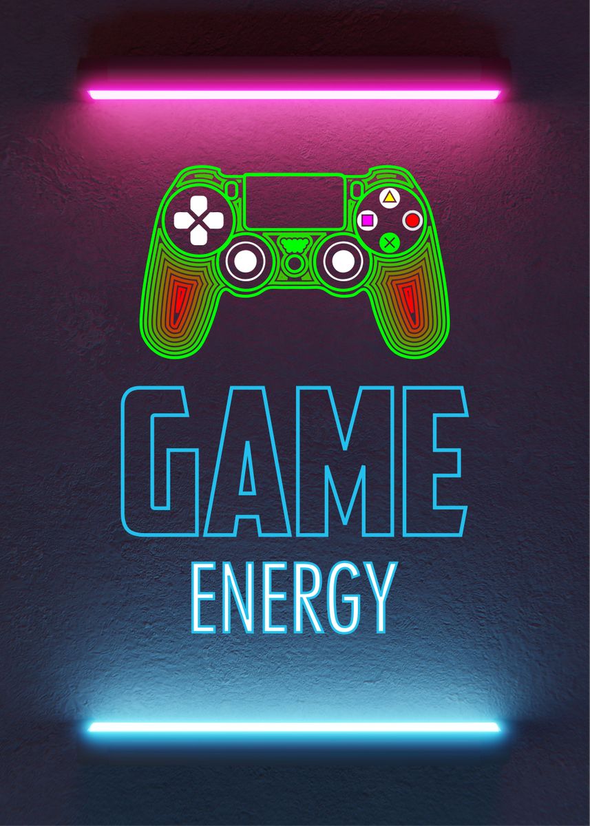 'Game Energy' Poster, picture, metal print, paint by Trending Music ...