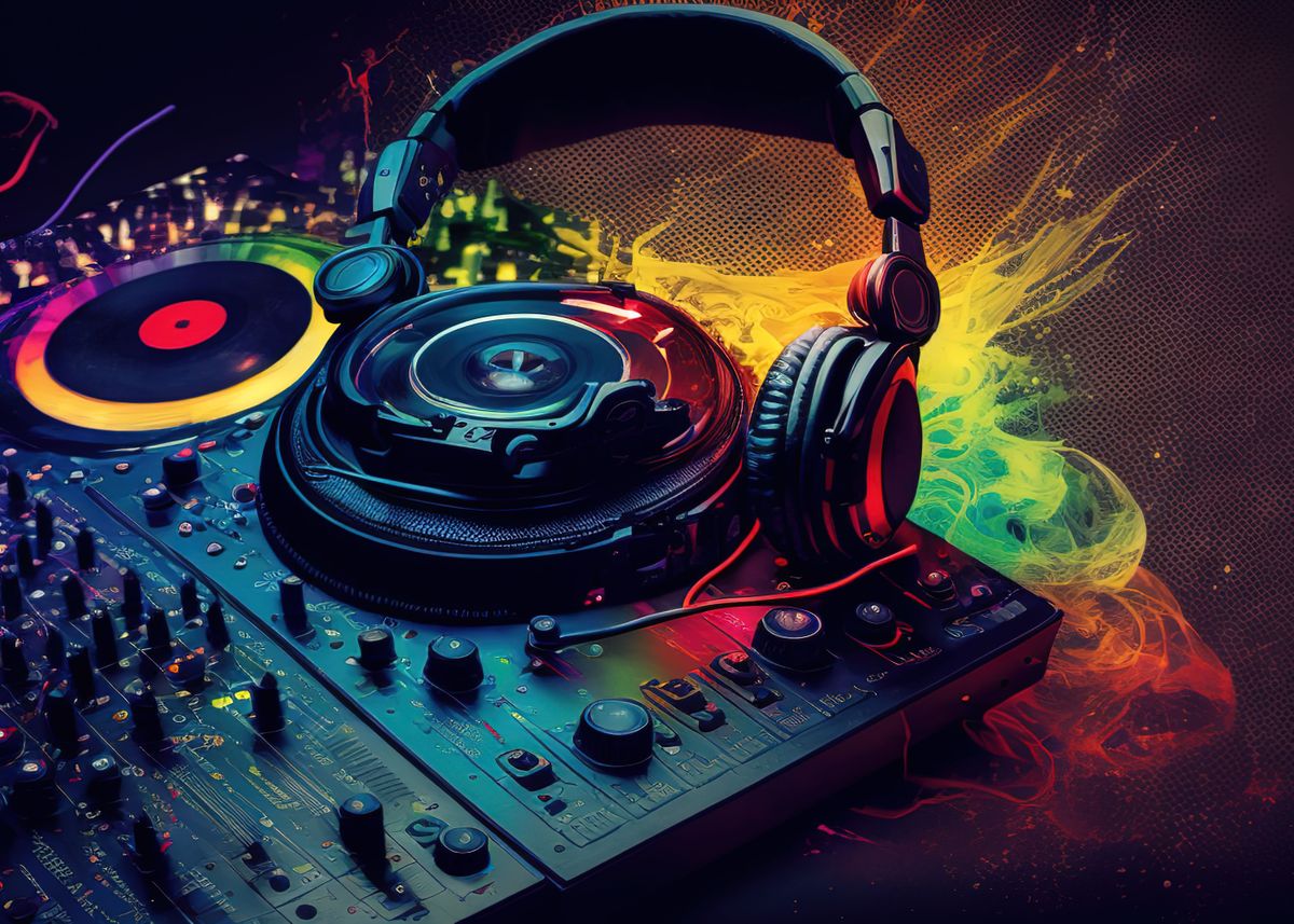 'Neon dj ' Poster by MatiasCurrie | Displate