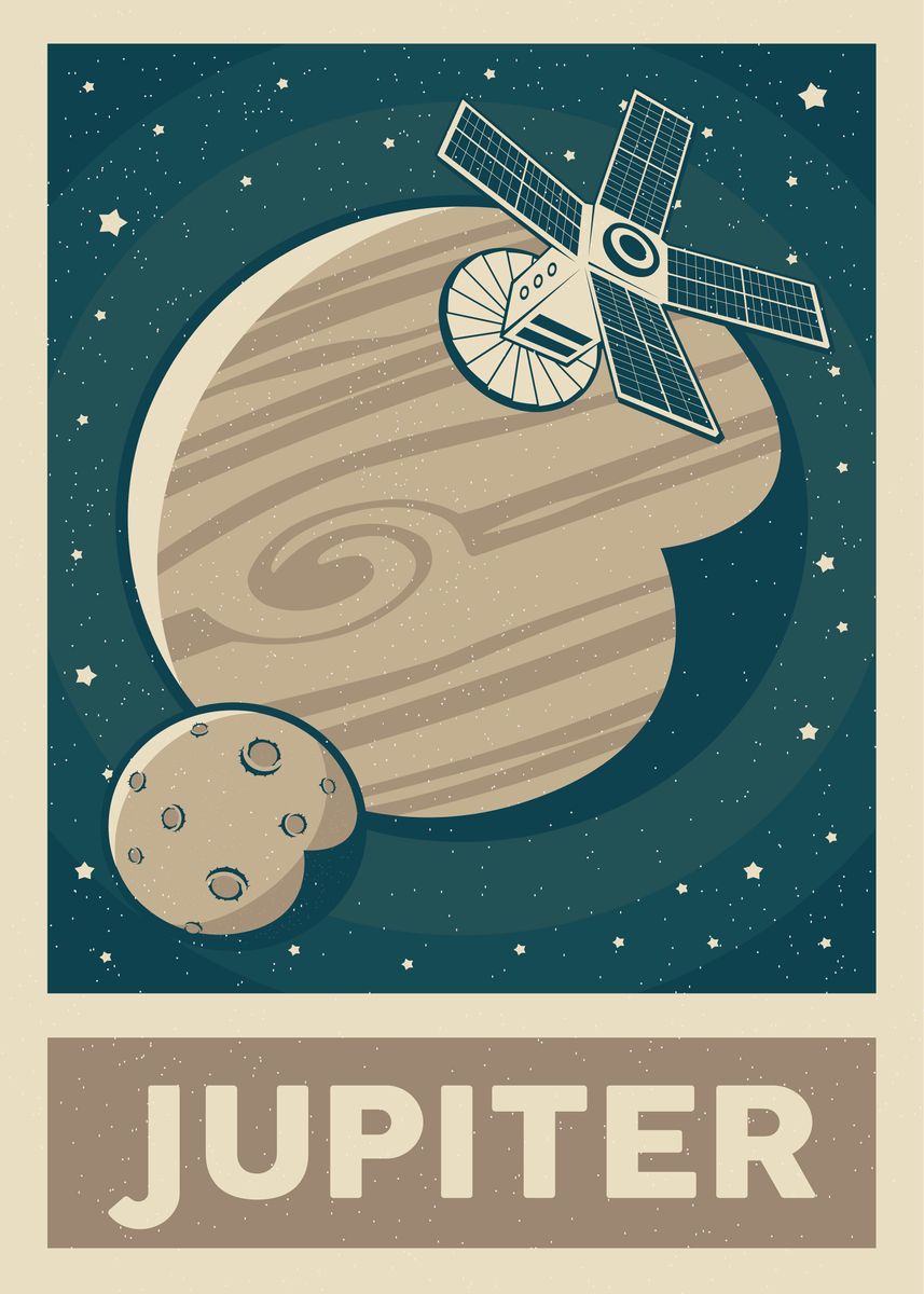 'Exploring Planet Jupiter' Poster by Naso | Displate