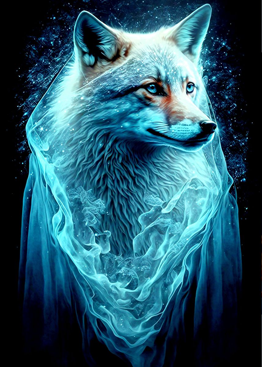 'Fox' Poster by Tiker Arts | Displate