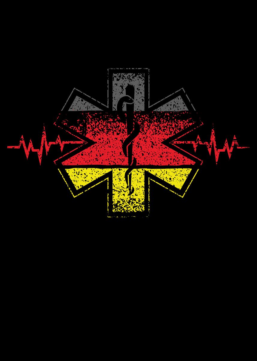 'German ambulance signs' Poster, picture, metal print, paint by BeMi ...