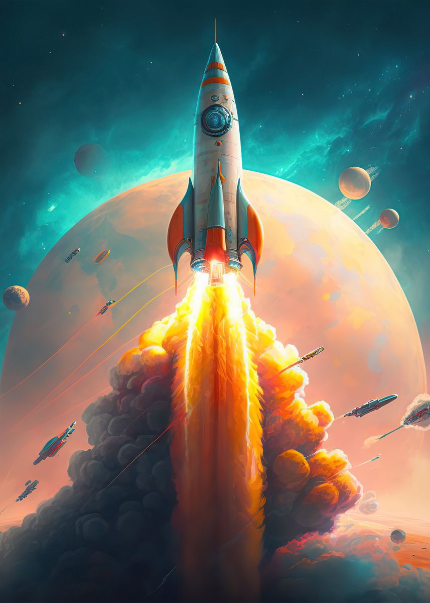 'Rocket' Poster by Yannis Denton | Displate
