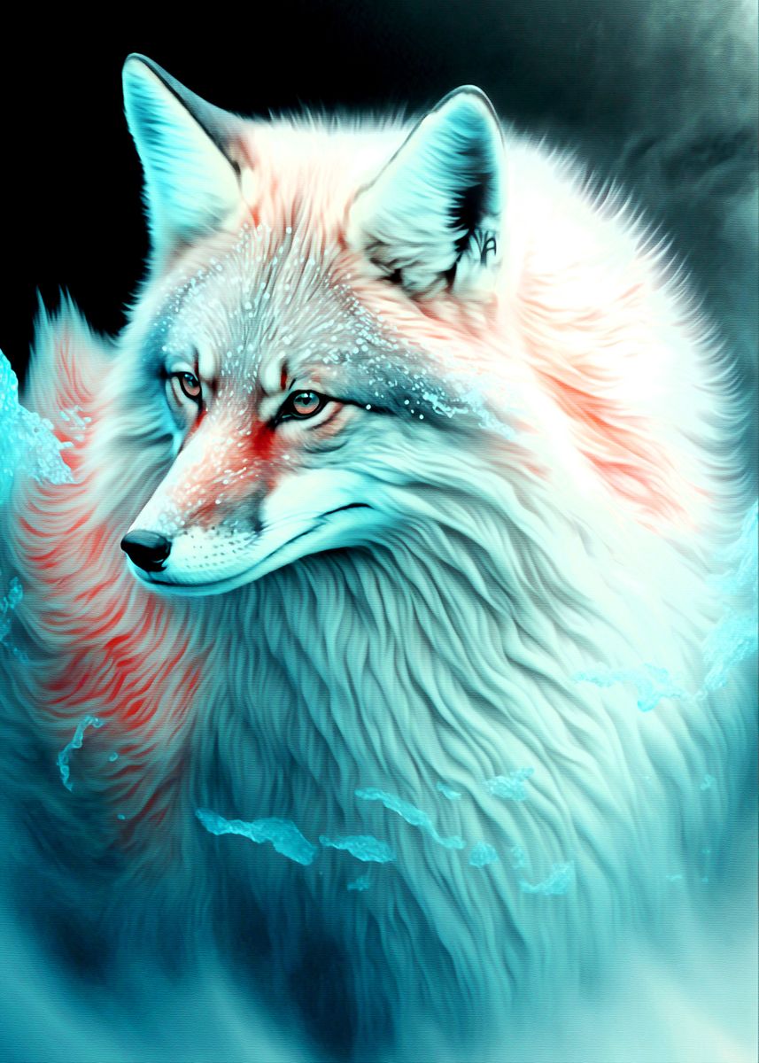 'Fox' Poster by Tiker Arts | Displate