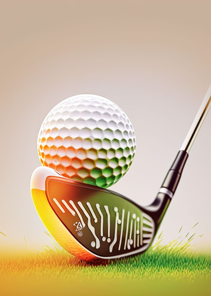 'golf course' Poster, picture, metal print, paint by Zachariah Stacey ...