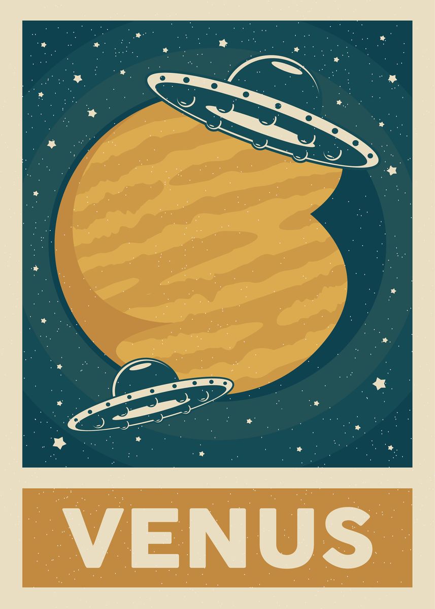 'Venus Exploring Planet' Poster, picture, metal print, paint by Naso ...
