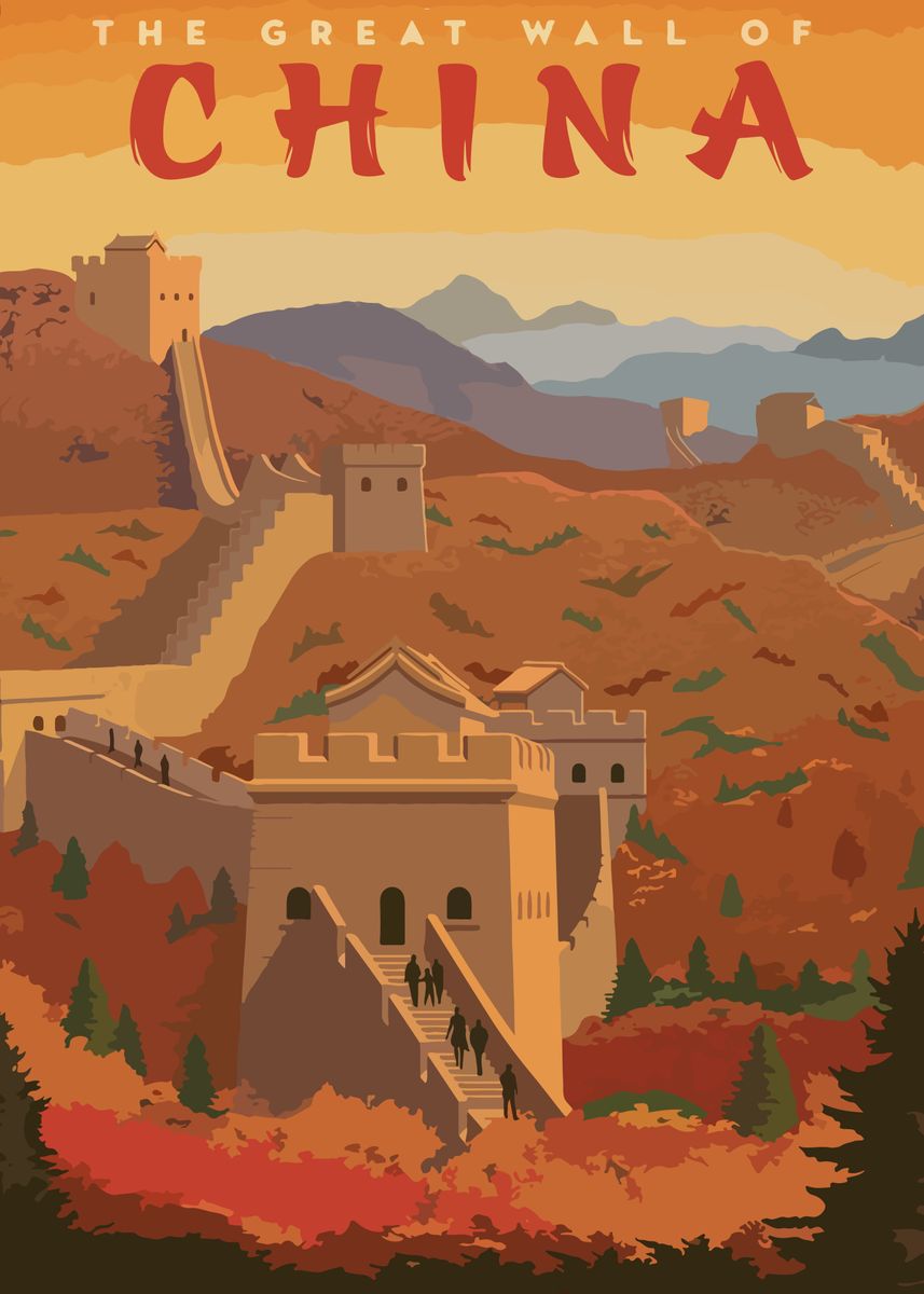 'Travel to china' Poster, picture, metal print, paint by Leonardo ...