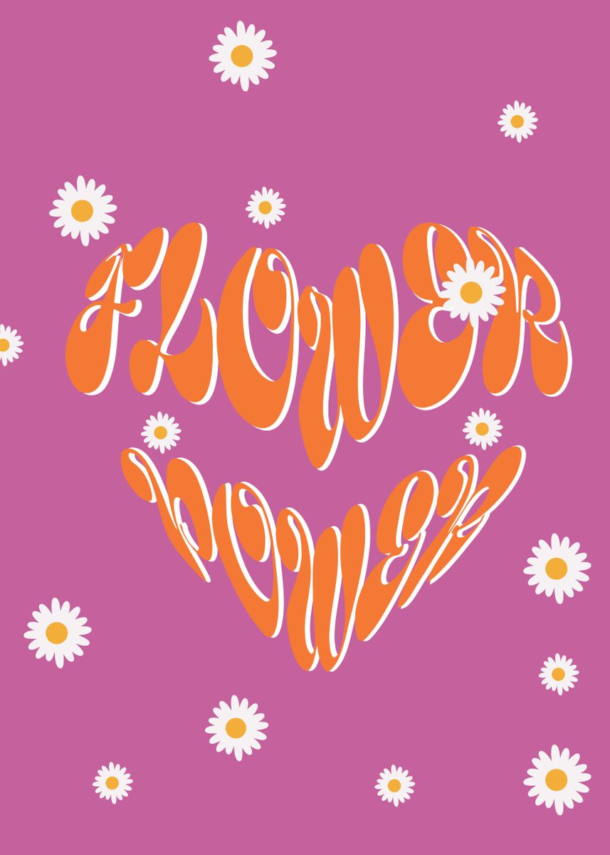'good vibes flower power' Poster by Don Mario | Displate