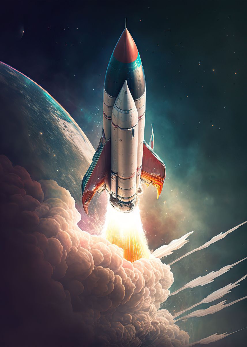 'Rocket' Poster by Yannis Denton | Displate