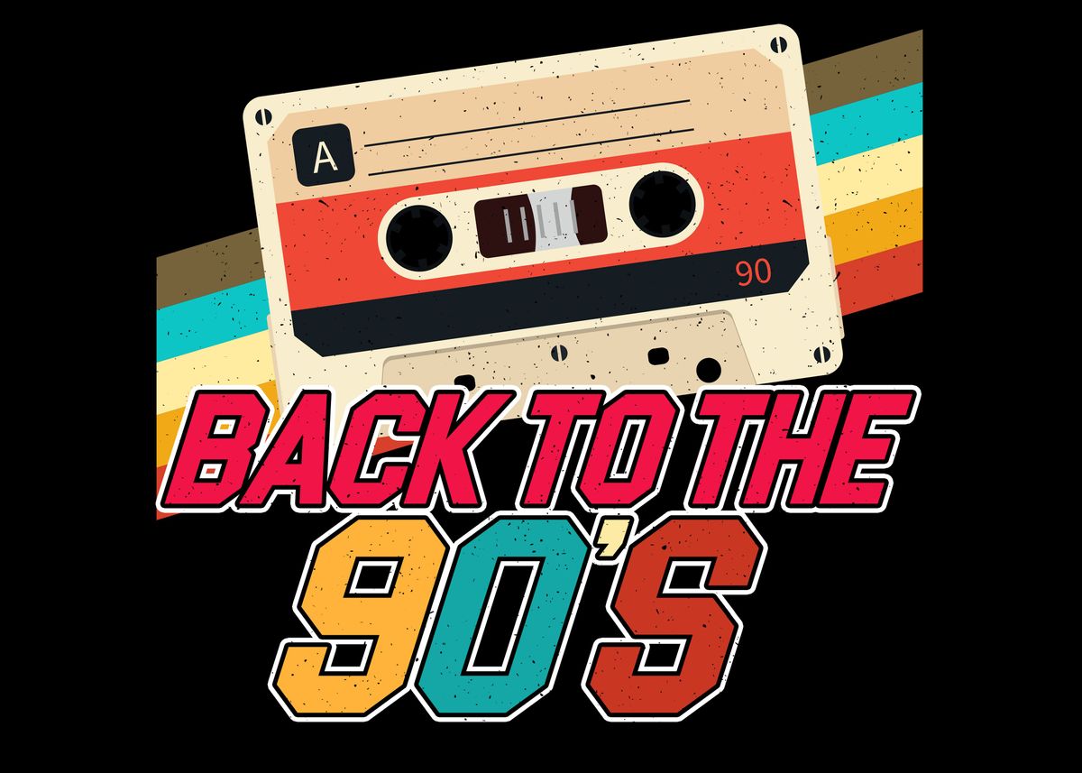 'Back to the 90s Retro' Poster by Chris Feil | Displate