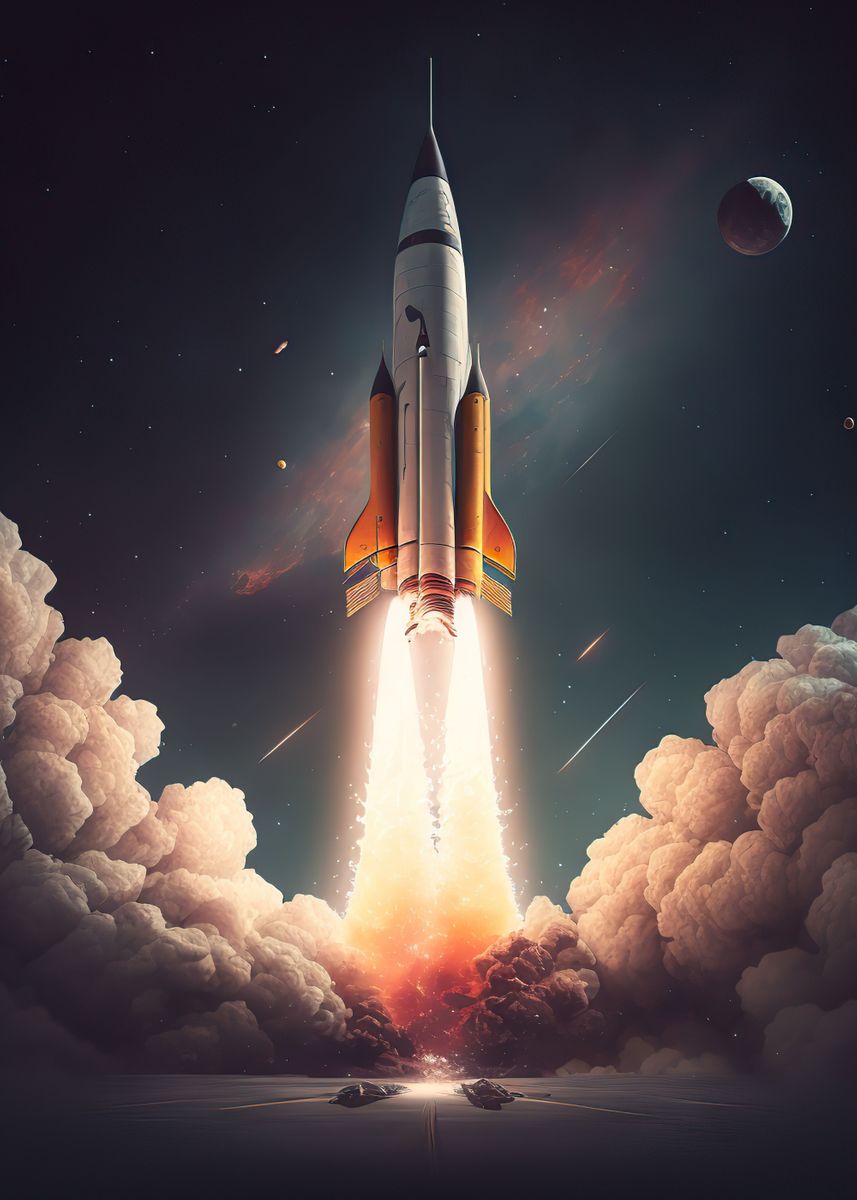 'Rocket' Poster by Yannis Denton | Displate