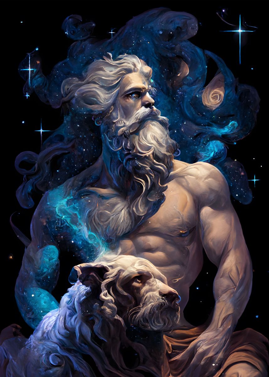 'Zeus And His Companion' Poster, picture, metal print, paint by ...