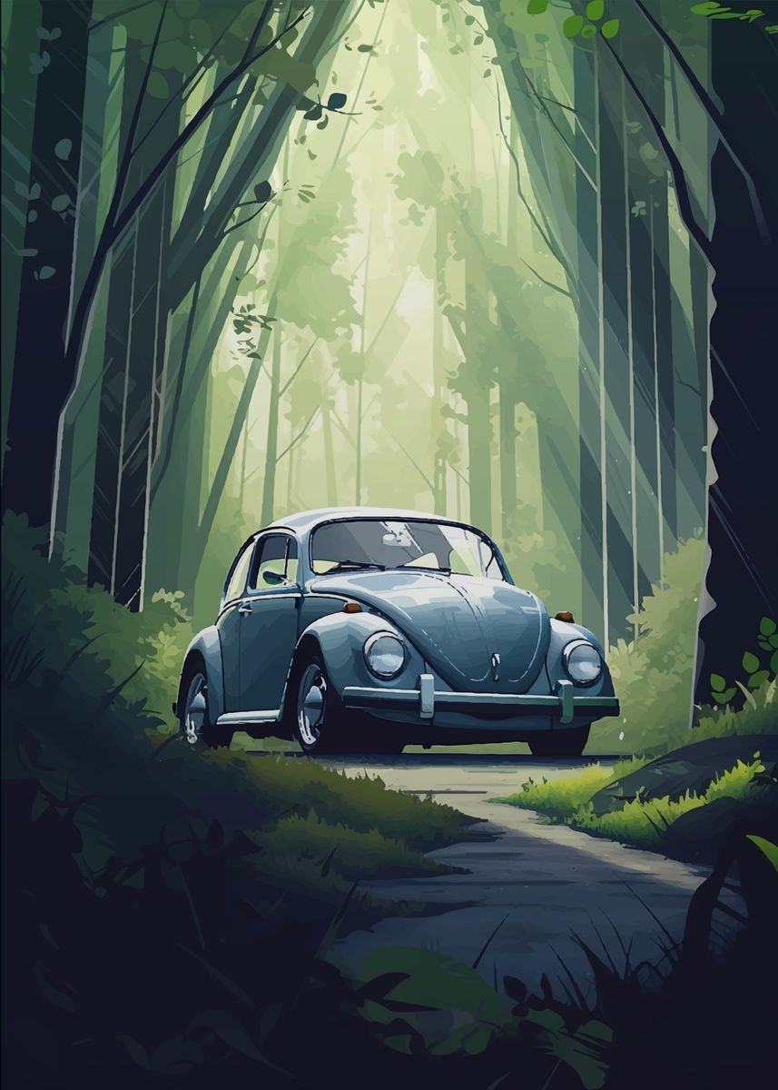 'Volkswagen ' Poster, picture, metal print, paint by M Art | Displate