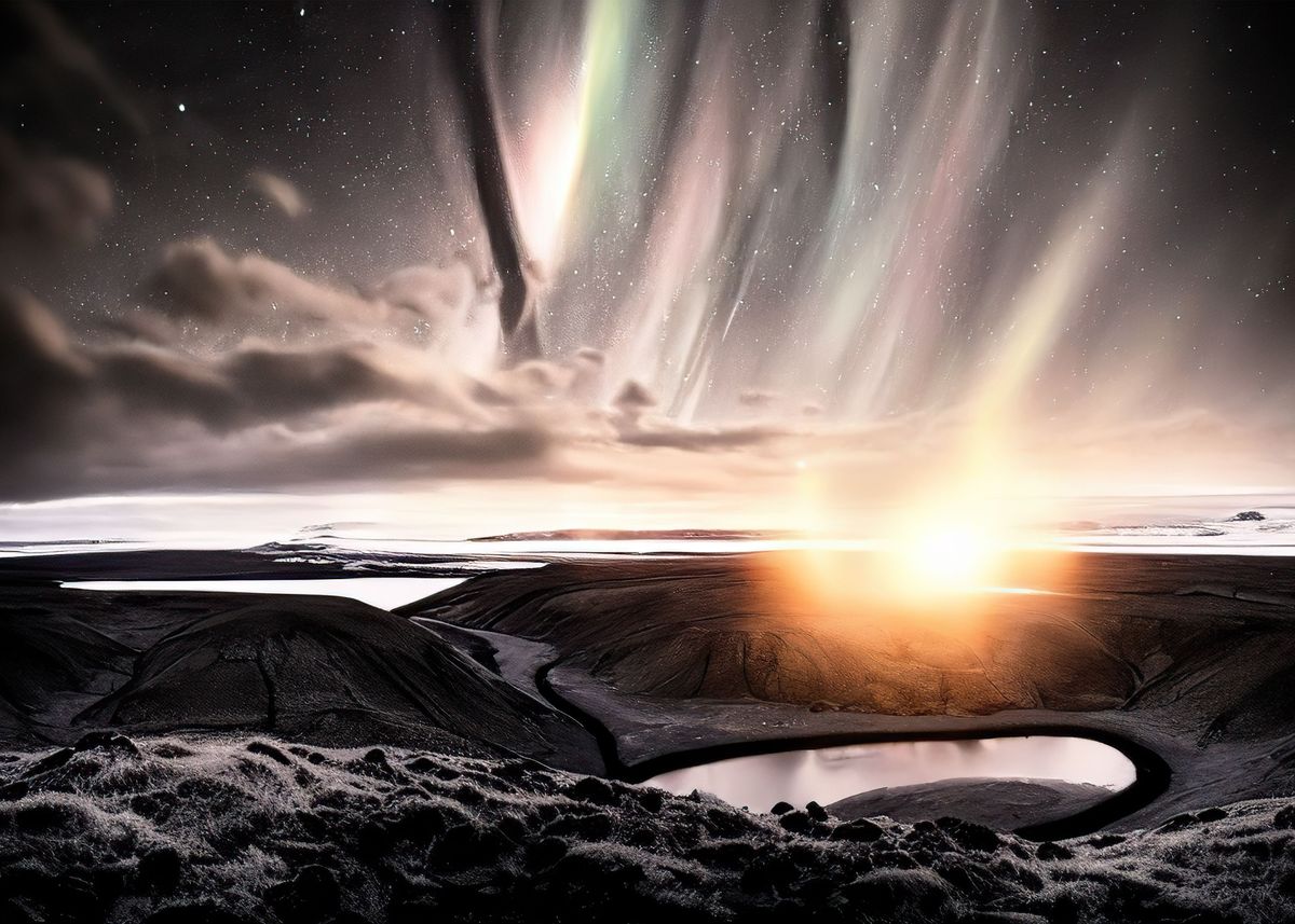 'Habitable Worlds 001' Poster by deepdreAmIngstudios | Displate