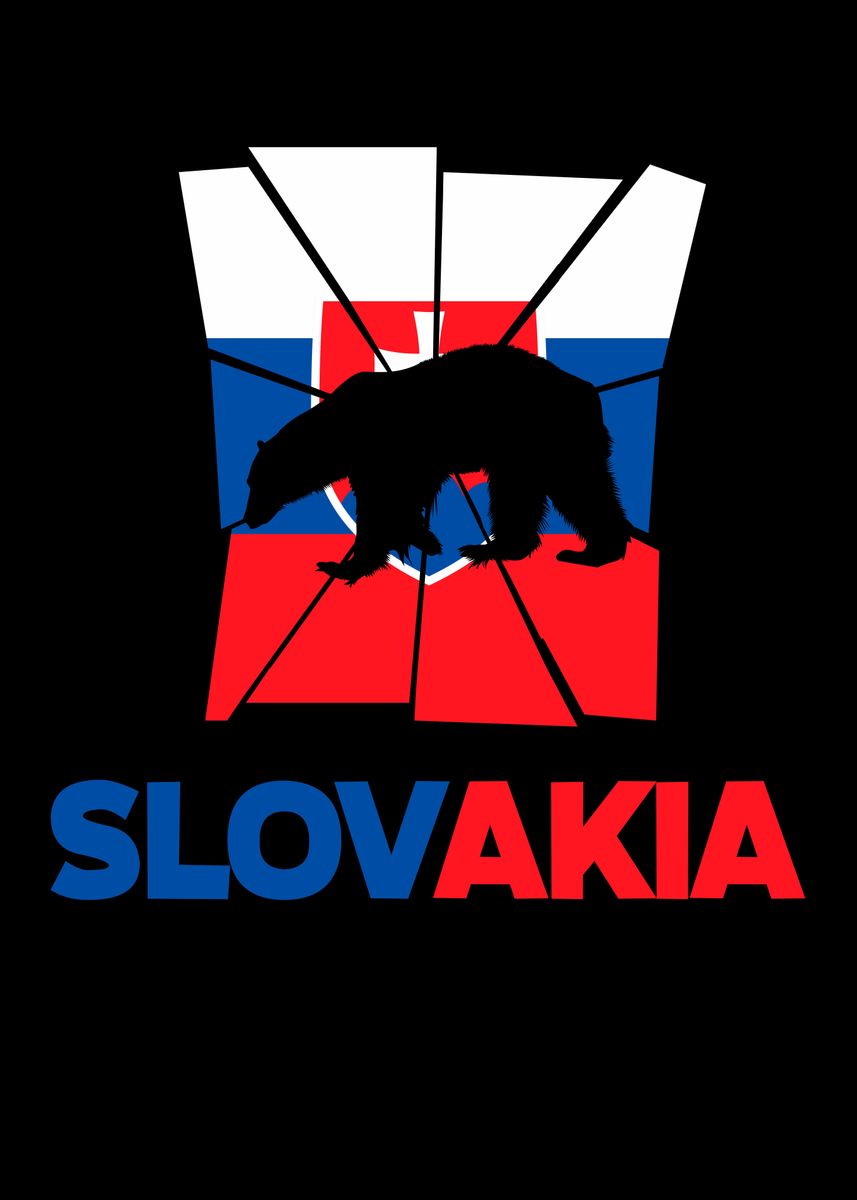 'Slovak Slovakia Slovak' Poster, picture, metal print, paint by Andrew ...