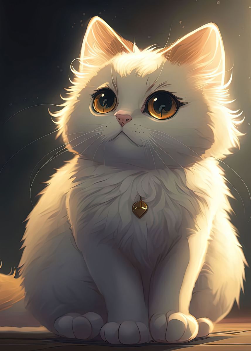 'Cute Cat' Poster by Animal Wildlife | Displate