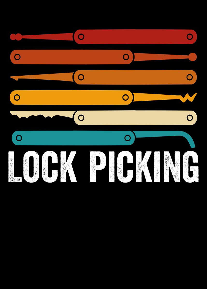 'Colorful lock picking tool' Poster by BeMi | Displate