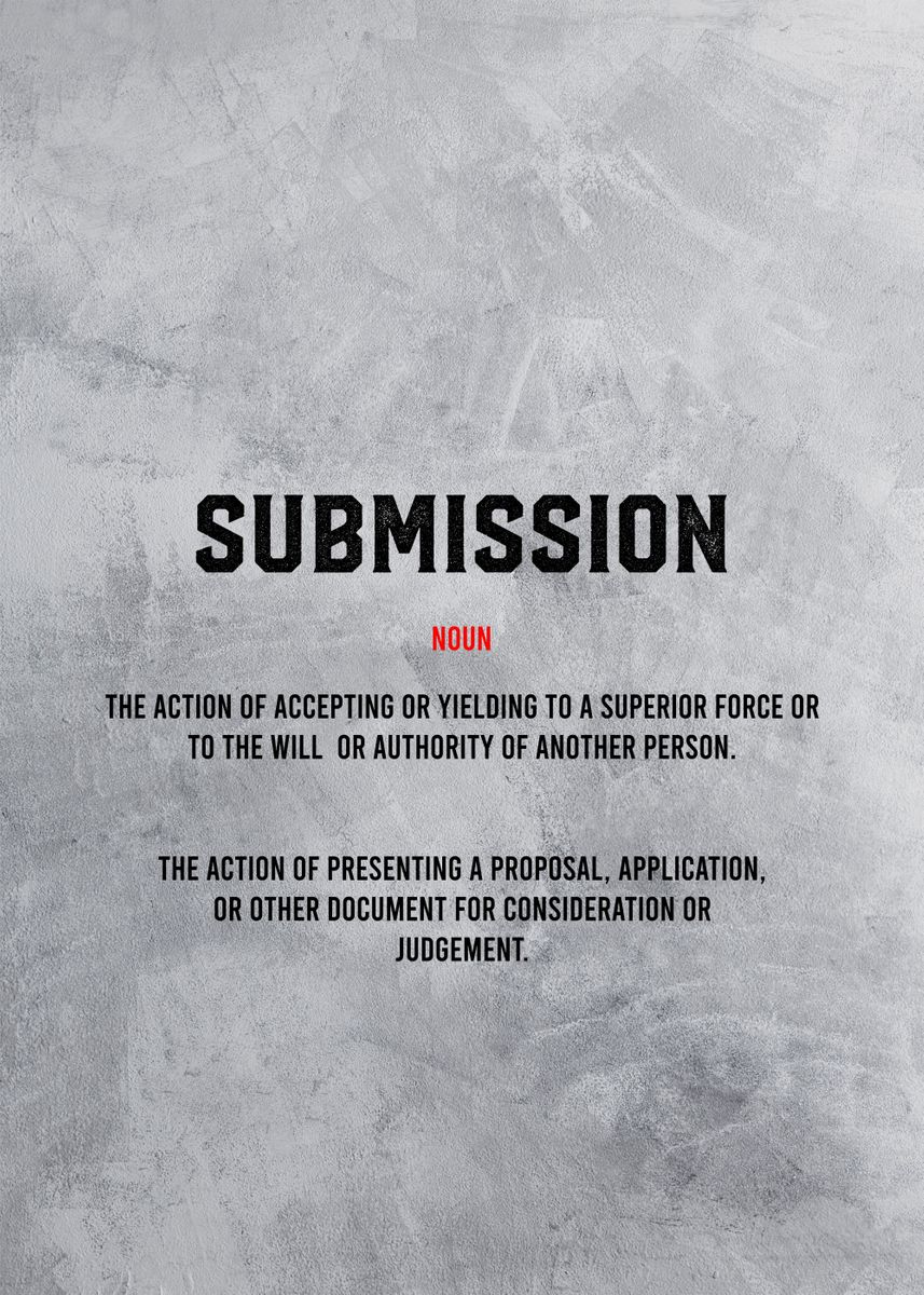 'submission' Poster, picture, metal print, paint by Bestselling cool ...