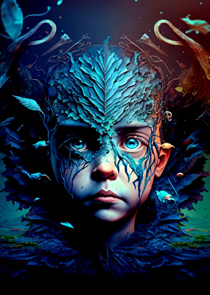 'Fantasy Kid' Poster, picture, metal print, paint by Keanu Reso | Displate