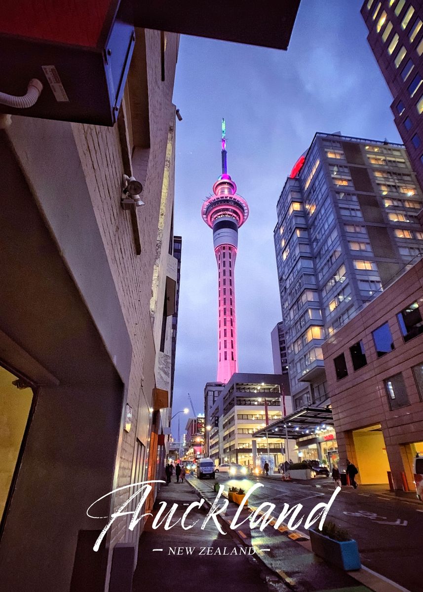 'Auckland' Poster, picture, metal print, paint by MyDigitalMind | Displate