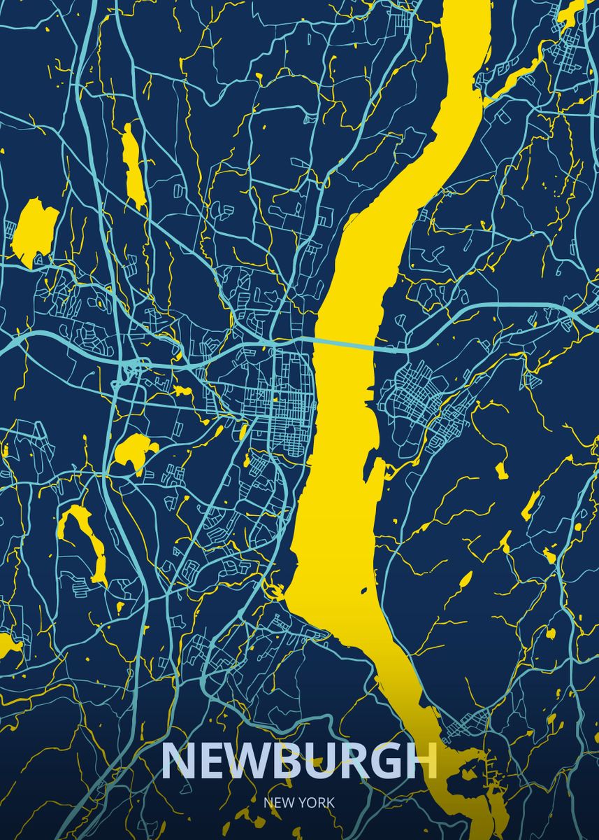 'NEWBURGH' Poster, picture, metal print, paint by CRAFTSSSTUDIO | Displate